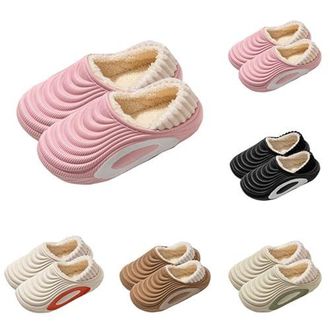 Generic Pantoufles dhiver antid&eacute;rapantes &agrave; dos ferm&eacute; avec doublure en peluche, chaudes et confortables en mousse &agrave; m&eacute;moire de forme pour int&eacute;rieur et ext&eacute;rieu