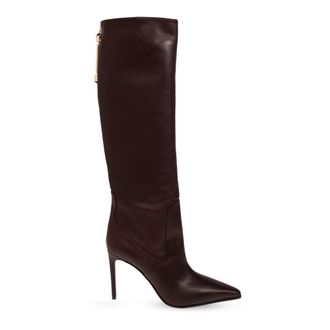 Dsquared2 Lederschuh mit Absatz und Schaft bis zum Knie - - Shoes - Damen - Braun - 36 EU