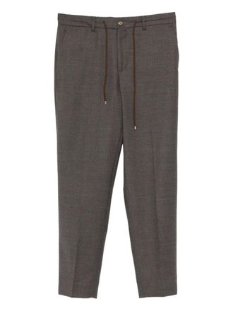 BRIGLIA 1949 drawstring trousers - Marron
