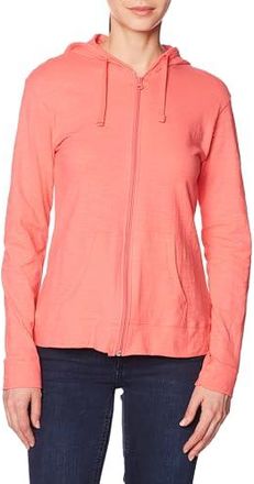 Hanes Womens Jersey Full Zip Hoodie, Briny Pink, XX-Large