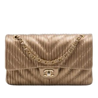 Chanel Pre-owned Classic Flap Schultertasche - - Pre-owned - Damen - Braun - ONE SIZE