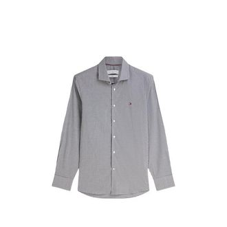 Tommy Hilfiger Chemise droite en coton organique m&eacute;lang&eacute;