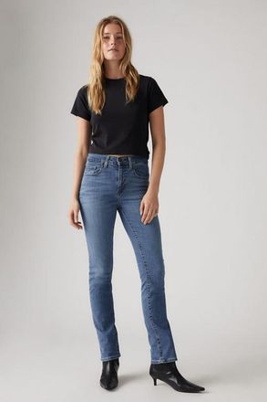 Levi's Jean 724 Taille Haute Droit - Femme - Bleu / Blue Wave Mid - 24X30