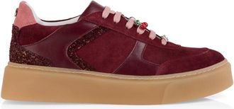 Marc Cain Femme, Chaussures, Brun, Taille: 38 EU Baskets aus Veloursleder