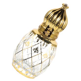 DOITOOL 8 Ml Parf&uuml;mprobeflasche Glas &Auml;therische &Ouml;le Nachf&uuml;llbare Duftflasche Arabischer Stil Luftdicht Mit Golddeckel Reise Aromaflasche