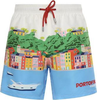MC2 Saint Barth Homme, Maillots de bain, Multicolore, Taille: S Placed Print Classic Swim Short