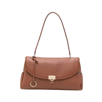 Ferragamo Femme, Sacs, Brun, Taille: ONE Size Sac port&eacute; &eacute;paule Gancini
