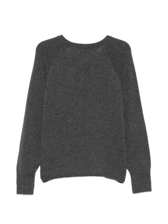 Alysi Cashmere V-Neck Sweater - Dark Grey