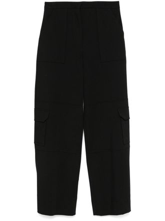 Ganni pantalon à poches cargo - Noir