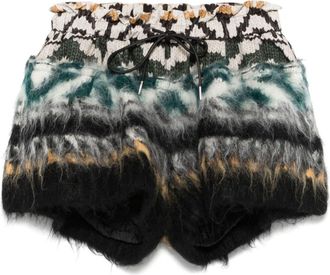 sacai Shorts mit Jacquardmuster - Schwarz