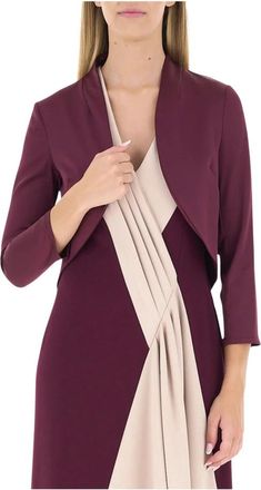 Rinascimento Femme, Vestes, Rouge, Taille: 36 FR Coprispalla en satin
