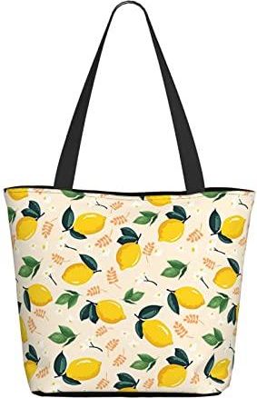 AOOEDM Fruit Lemons Ladies Shopping Bag 13x11x7in.Le cadeau parfait pour la Saint-Valentin.Cest de la Saint-Valentin pour maman, fille, &eacute;pouse, etc