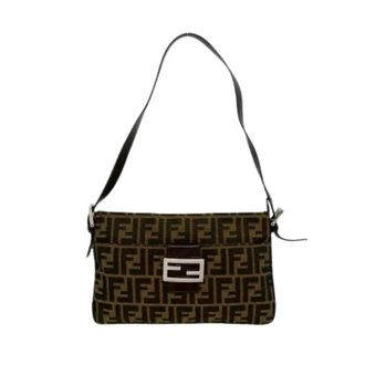 Fendi Pre-owned Mamma Baguette Canvas Leder Schultertasche - - Pre-owned - Damen - Braun - ONE SIZE
