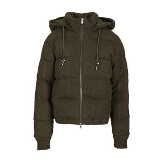 Polo Ralph Lauren Cable-Knit Woll-Kaschmir Pufferjacke - - Jackets - Damen - Gr&uuml;n - M