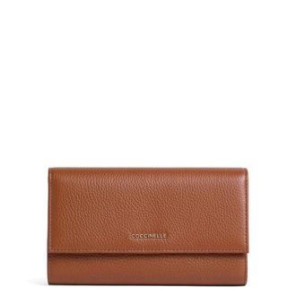 Coccinelle Metallic Softwallet genarbtes Leder. W11
