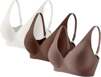 Generic Soutien-gorge fronc&eacute;, doux et confortable, soutien-gorge sans fil, lingerie pour femme, soutien-gorge de sport pour tous les jours inconfortable, AC.,