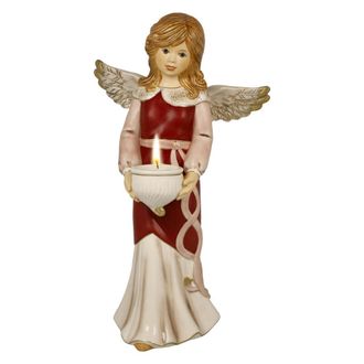 GOEBEL Engelfigur Im Zauber der Weihnacht - Bordeaux Himmelsboten Weihnachten