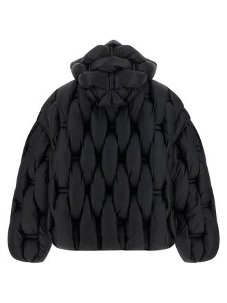 RAXXY 3D Braided Nylon Down Jacket - Black