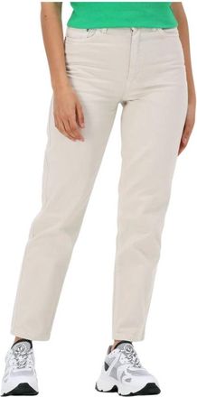 Gestuz Hohe Taille Mom Twill Jeans - - Jeans - Damen - Beige - W26