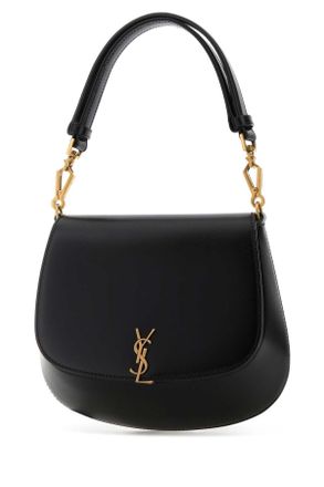 Saint Laurent Womens Black Leather Voltaire Handbag Nero Borse A Mano Bag