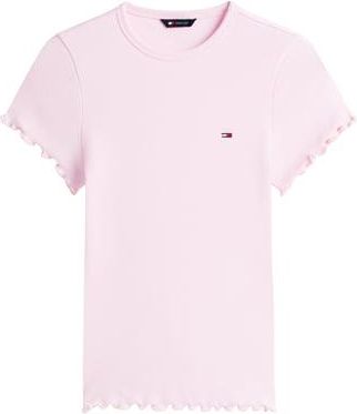 Tommy Hilfiger T-shirt droit en coton m&eacute;lang&eacute;
