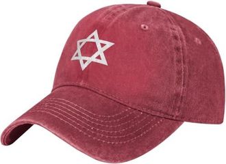 Generic Casquettes De Golf Christogramme &Eacute;toile David Unisexe Casquette Trucker R&eacute;glable Chapeau pour Femmes Cyclisme Les Saisons