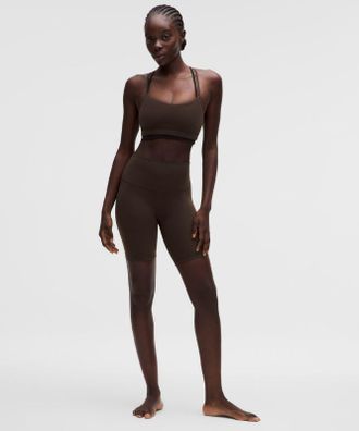 lululemon Align Shorts mit hohem Bund f&uuml;r Frauen - 20 cm - Gr&ouml;&szlig;e 10 in Walnut Crunch