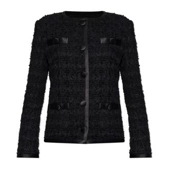Dolce & Gabbana Tweed Blazer - - Jackets - Damen - Schwarzk - XS