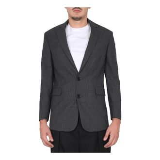 Aspesi Giacca Monopetto Principe di Galles - - Jackets - Herren - Grau - 2XS