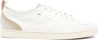 Santoni Homme, Chaussures, Blanc, Taille: 41 1/2 EU Montecarlo Baskets
