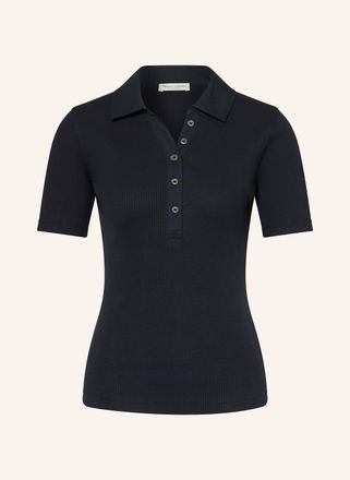 Marc O'Polo Marc Opolo Strick-Poloshirt Regular Fit blau