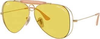 Ray-Ban unisex, Accessoires, Jaune, Taille: 58 MM Shooter Lunettes de soleil
