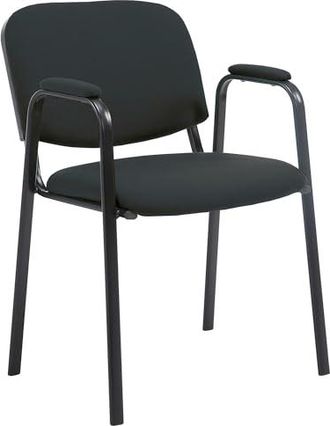 Clp Sedia visitatore Ken PRO in tessuto nero