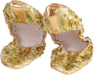 FOMIYES Chaussures De Danse Anti-dérapantes à Paillettes Dorées XL Semelle Ronde Confortable pour Ballet Yoga Et Danse