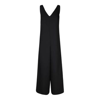 Herno V-Ausschnitt Jumpsuit mit verk&uuml;rzten Beinen - - Jumpsuits & Playsuits - Damen - Schwarzk - M