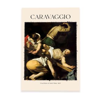 Nacnic Poster San Pedro KreuzigungDekorative Bilder f&uuml;r Ihr Wohnzimmer, Schlafzimmer, Zuhause. Wandkunst-Drucke. &Auml;sthethetische Wandabdr&uuml;cke, die von Caravag