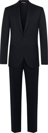 Canali Anzug aus Schurwolle mit Reverskragen und feinem Muster in