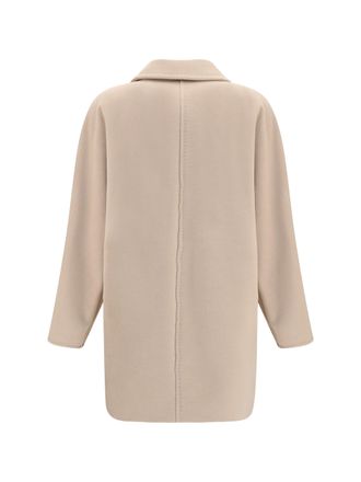 Max Mara Womens Rebus Double-Breasted Jacket Avena
