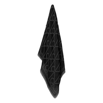 Calvin Klein unisex, Accessoires, Gris, Taille: ONE Size Emblem AOP Contrast LW Square