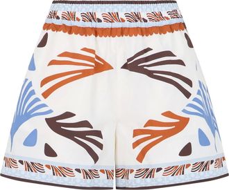Herno Femme, Shorts, Multicolore, Taille: 36 FR Shorts en coton &agrave; imprim&eacute; estival
