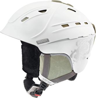 Uvex p2us WL - Skihelm f&uuml;r Damen und Herren - individuelle Gr&ouml;&szlig;enanpassung - optimierte Bel&uuml;ftung - White-Prosecco matt - 51-55 cm