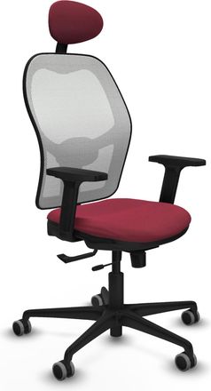 Piqueras y Crespo Jorquera verstellbarer Stuhl mit 2D-Armlehnen, h&ouml;henverstellbarer Lendenwirbelst&uuml;tze und festem Kopfteil, ausgestattet mit Syncro/Traslack und injizie