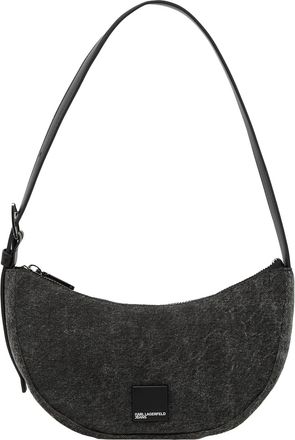 Karl Lagerfeld Karl Lagerfeld Jeans, Damen, Box Logo Soft Half Moon, Schwarz, One size