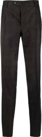 PT01 Karierte Gentlemen Fit Hose - - Trousers - Herren - Schwarzk - 2XL
