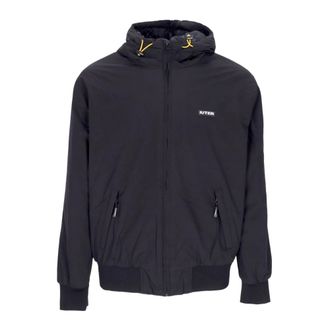 Iuter Schwarze Shield Steppjacke mit Verstellbarer Kapuze - - Jackets - Herren - Schwarzk - 2XL