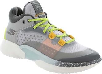Skechers Performance SKX RESAGRIP253005 Ballon de basketball pour homme, Gris/jaune, 42 EU