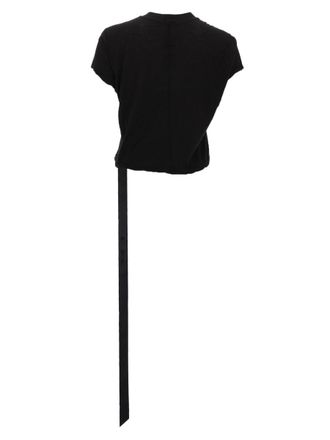 Rick Owens Cropped Cotton T-Shirt - Black