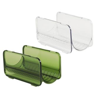 DOITOOL Mehrschichtiger Wasserflaschenhalter aus Robustem PP Stapelbarer Getr&auml;nkeflaschen Organizer f&uuml;r K&uuml;che und B&uuml;ro Transparenter Flaschenst&auml;nder mit Stabi