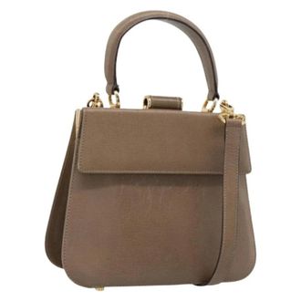 Ferragamo Sac &agrave; main Pre-owned - Femme - Pre-owned - Beige - Taille: ONE Size
