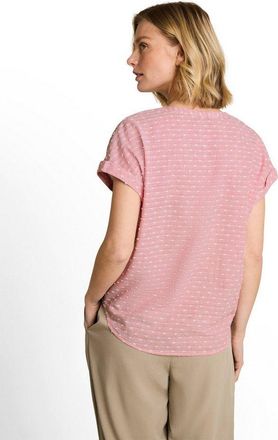 Tom Tailor Druckbluse Sommer-Tunika mit feinen Streifen und Punkten